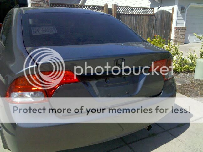 Chrome trim on FA5 trunk | 8th Generation Honda Civic Forum