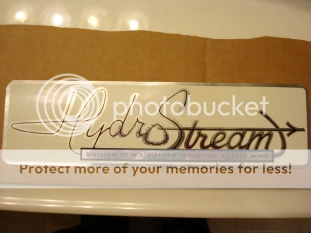 Cleaned out basement org Hydrostream decals
