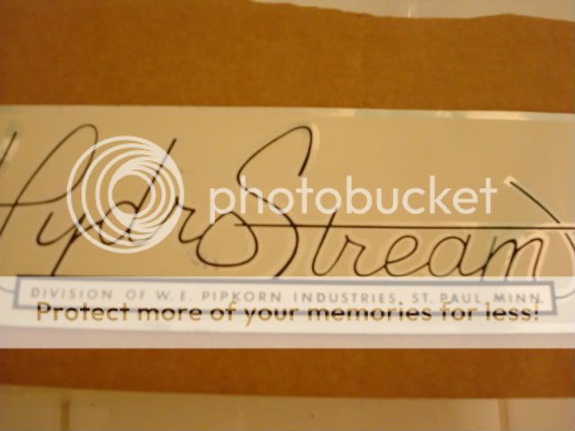 Cleaned out basement org Hydrostream decals