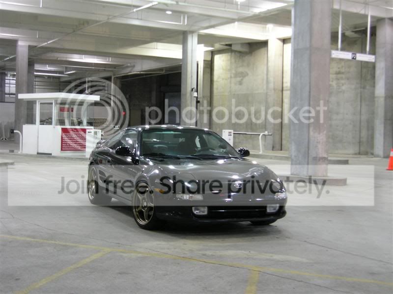 black mr2 turbo with bronze 5zigen fno1-rc wheels