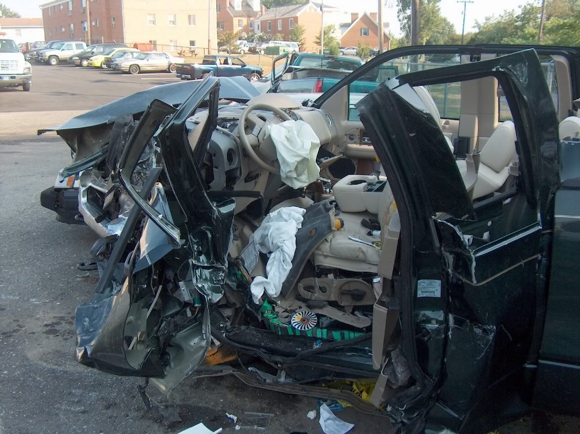 Pictures of Accident involving new F150 and Chevy 1500: the Ford held ...