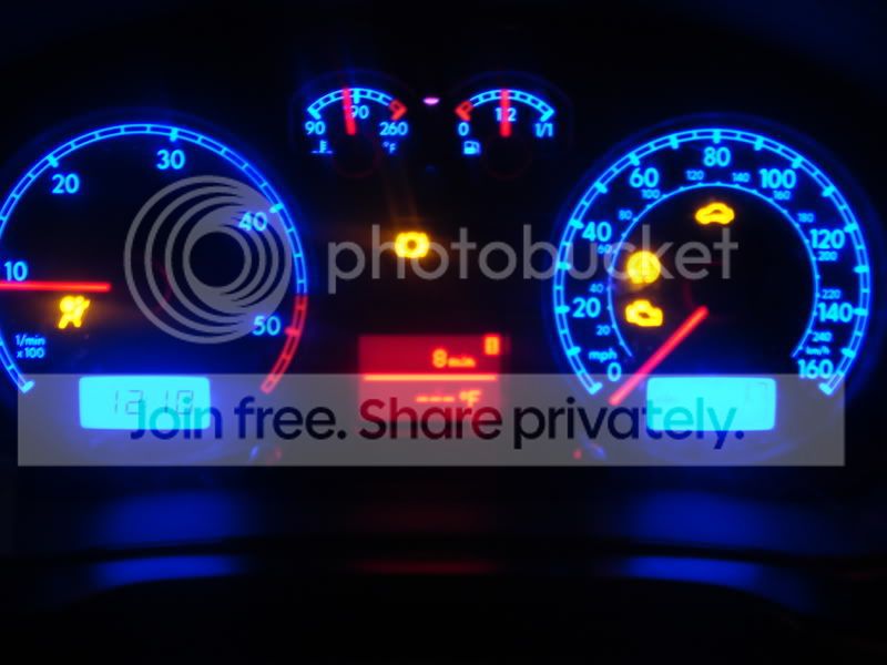 05 passat tdi cluster in 99.5 golf tdi..idiot lights | VW Vortex ...