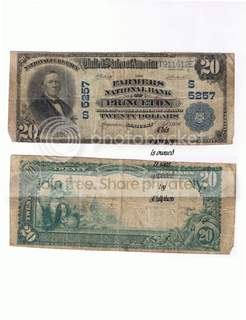 1920 Pre-Treasury Bank Note - Coin Community Forum