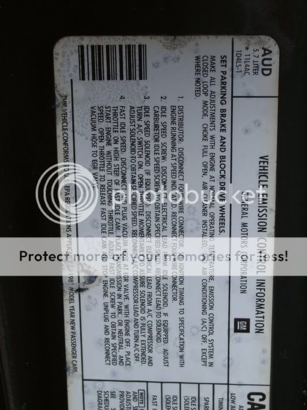 1981 emissions label - CorvetteForum - Chevrolet Corvette Forum Discussion