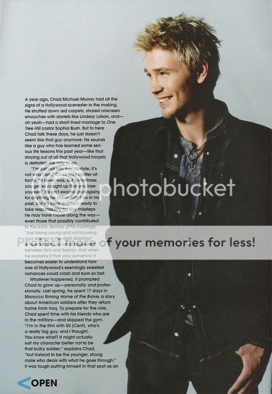 Chad Michael Murray in Cosmo Girl 01/2007: ohnotheydidnt — LiveJournal