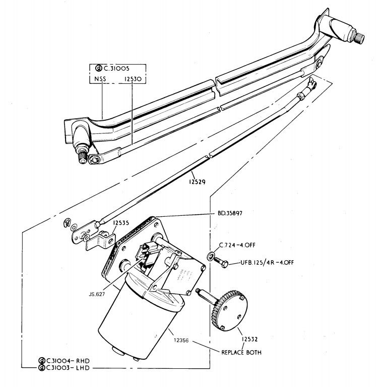 wiper motor drive arm ? - The 'E' Type Forum